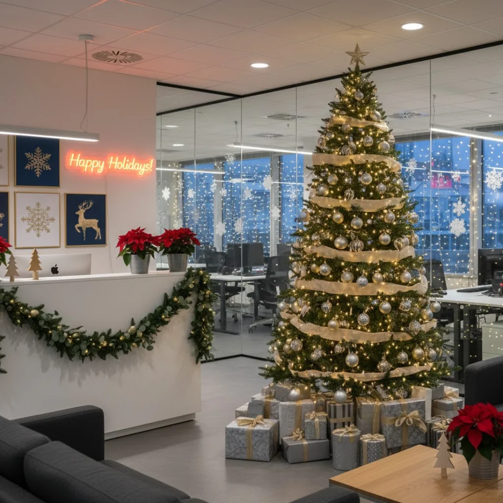 10 Best Christmas Office Decoration Ideas for a Festive Workplace - Aosom