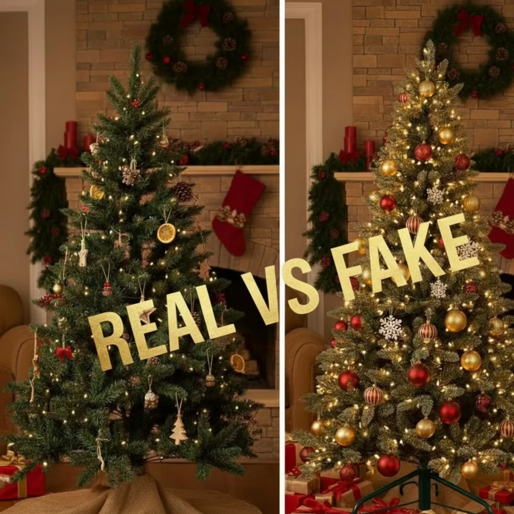 Real or Fake Christmas Tree: Which One Is Better for You? - Aosom