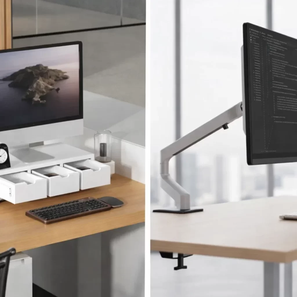 Monitor Arm vs Stand: Which is the Right Choice for Your Workspace? - Aosom