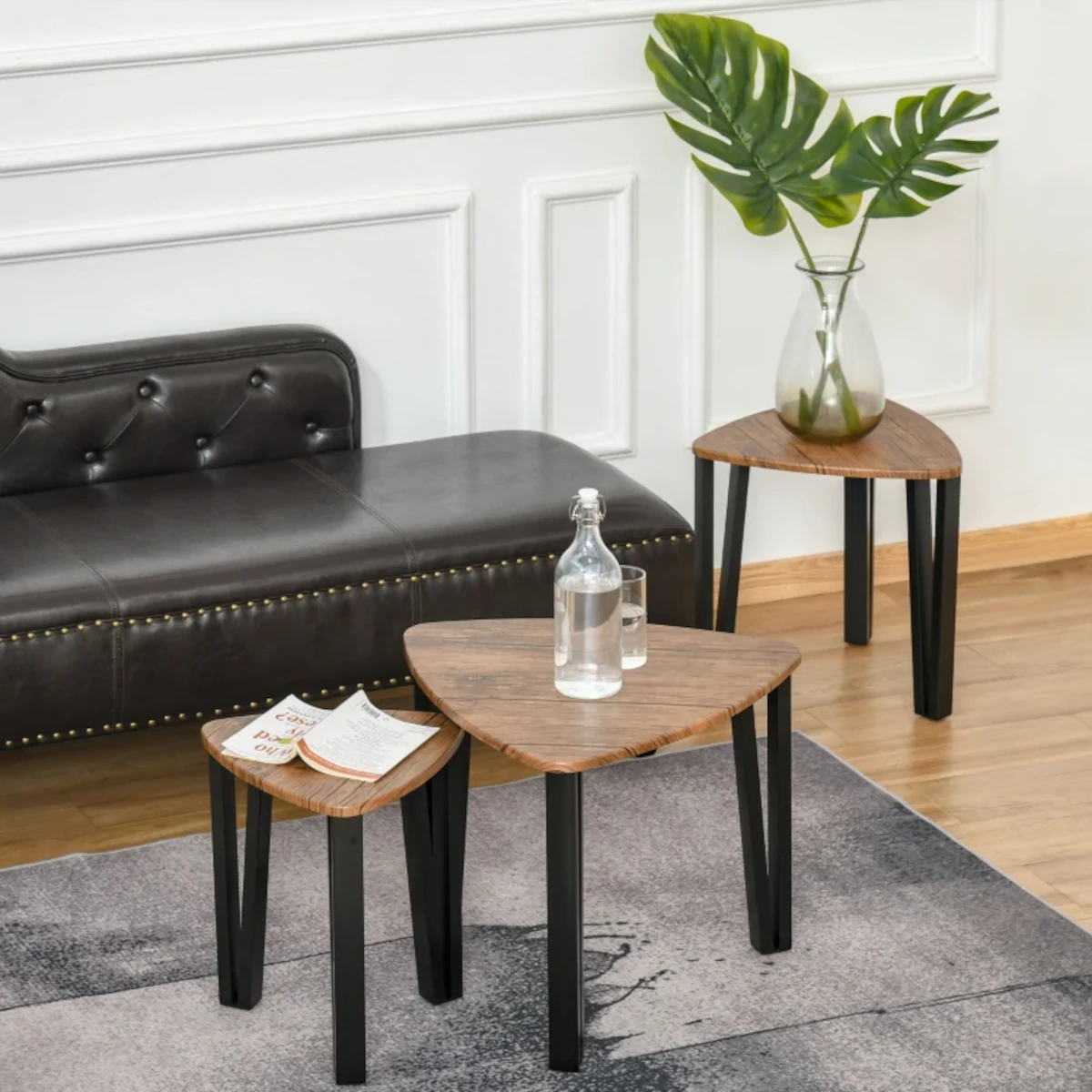 Adjustable Triangle Nesting Tables with Metal Legs Assembly Manual (SKU ...