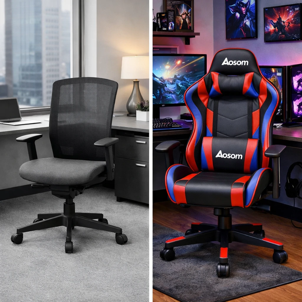 Office Chair vs Gaming Chair: Which One Is Right for You? – Aosom