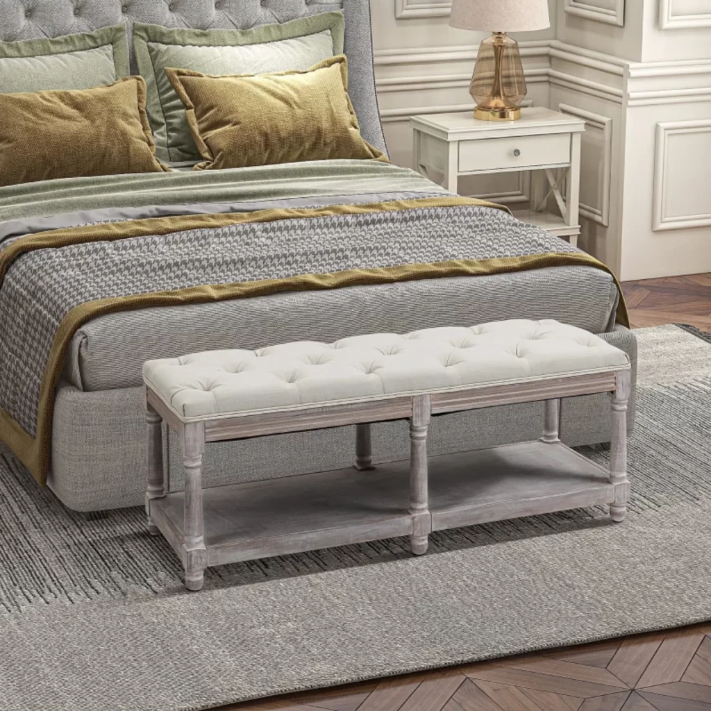 HOMCOM 2-Tier Bed End Bench Assembly Instructions & Setup Manual (SKU ...