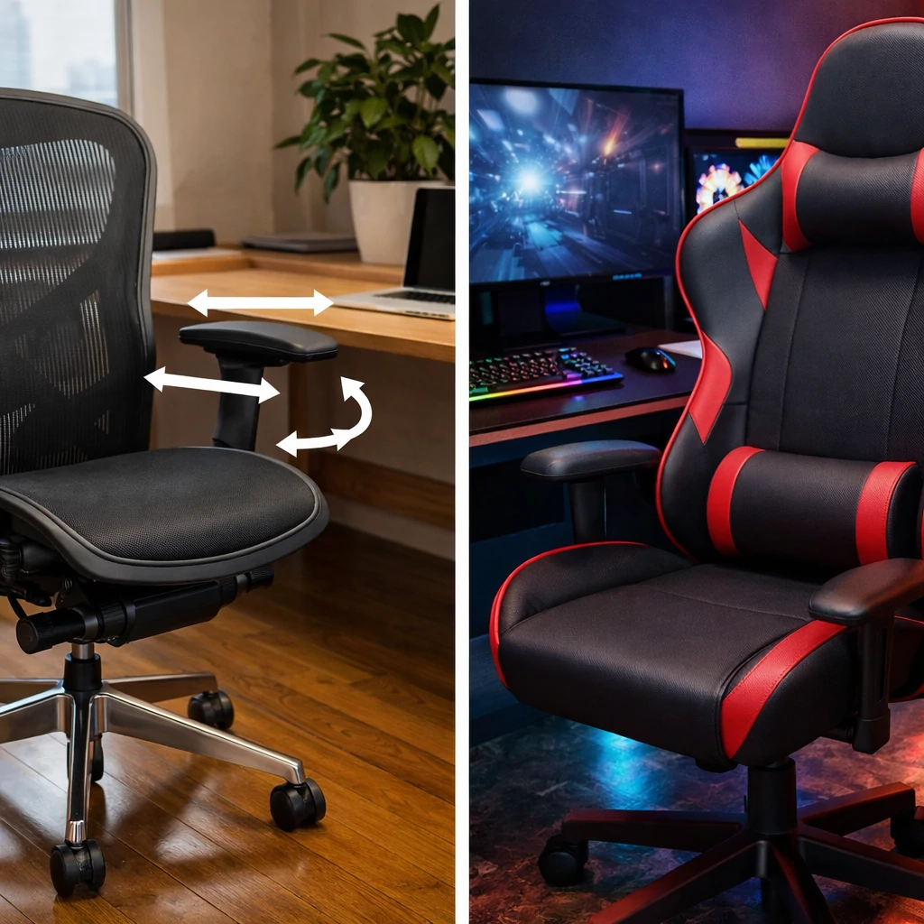 Office Chair vs Gaming Chair: Which One Is Right for You? – Aosom
