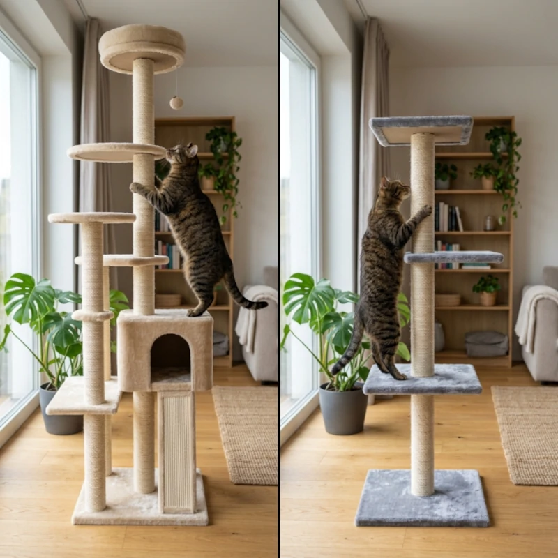 Cat Tree vs Cat Tower: Which One Should You Choose? - Aosom